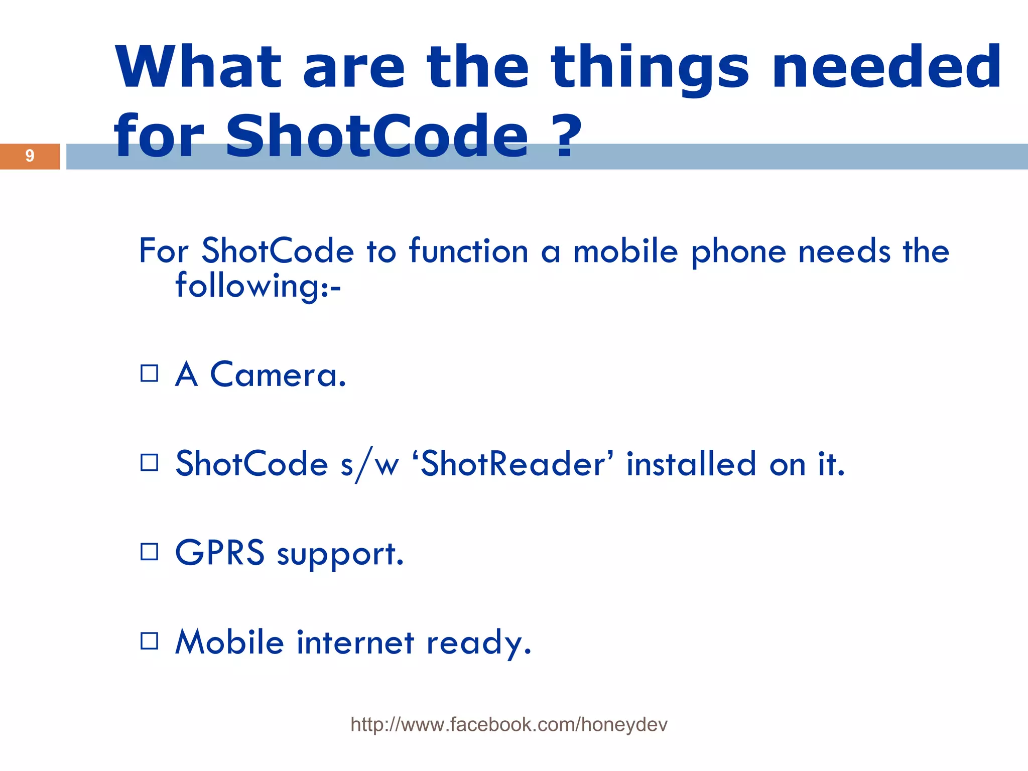 Shotcode | PPT