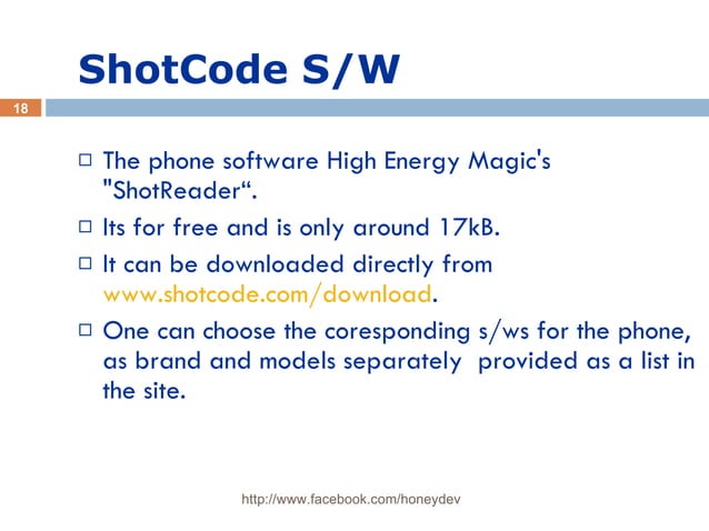 Shotcode | PPT | Web Development | Internet
