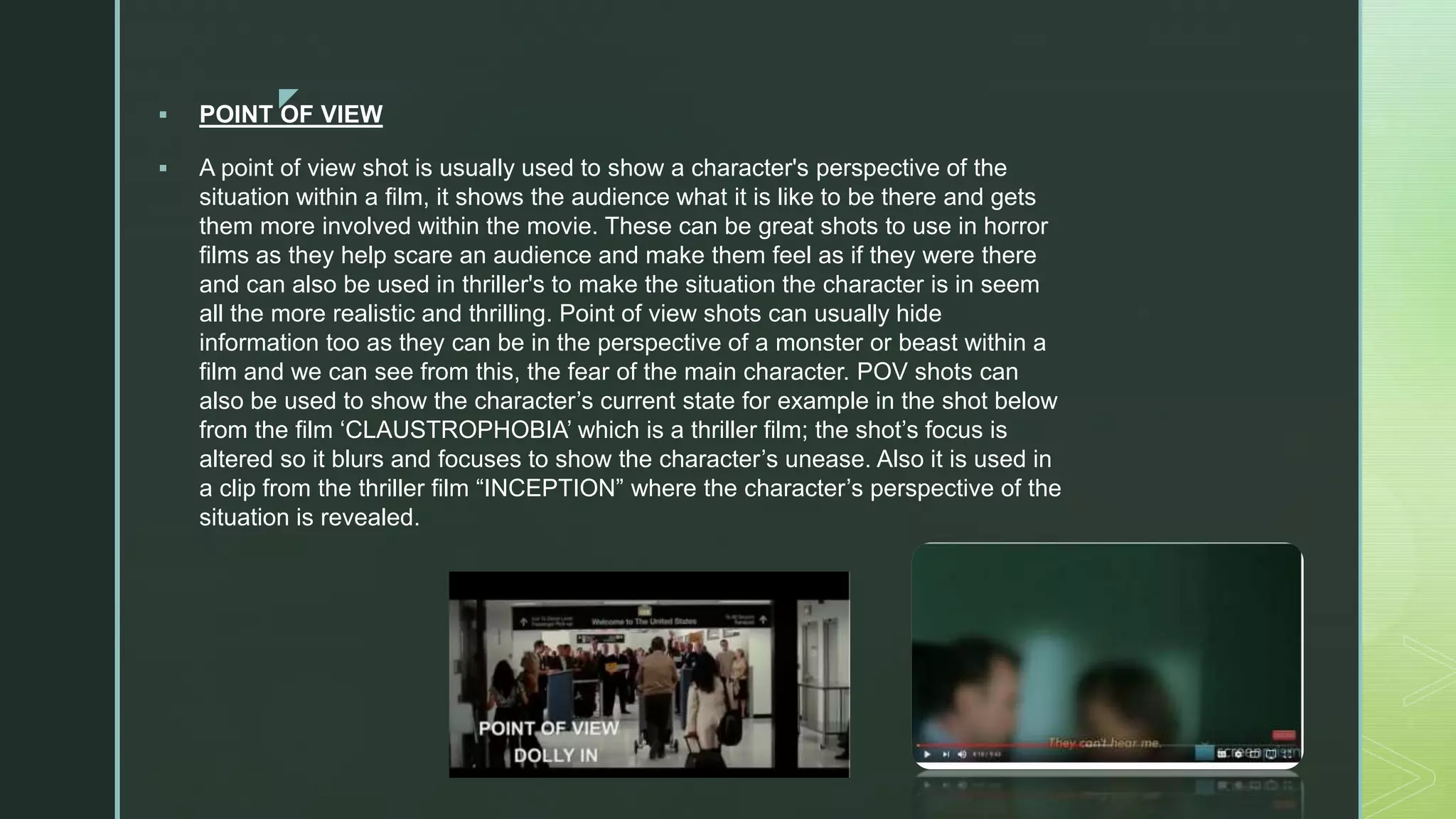 Shot conventions | PPT