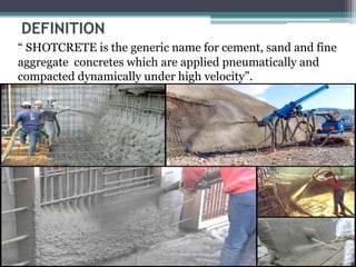 Shotcrete technology | PPTX