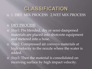 Shotcrete technology ppt. | PPTX