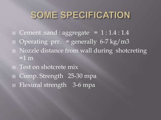 Shotcrete technology ppt. | PPTX