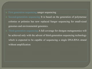 Shotgun (2) metagenomics | PPTX