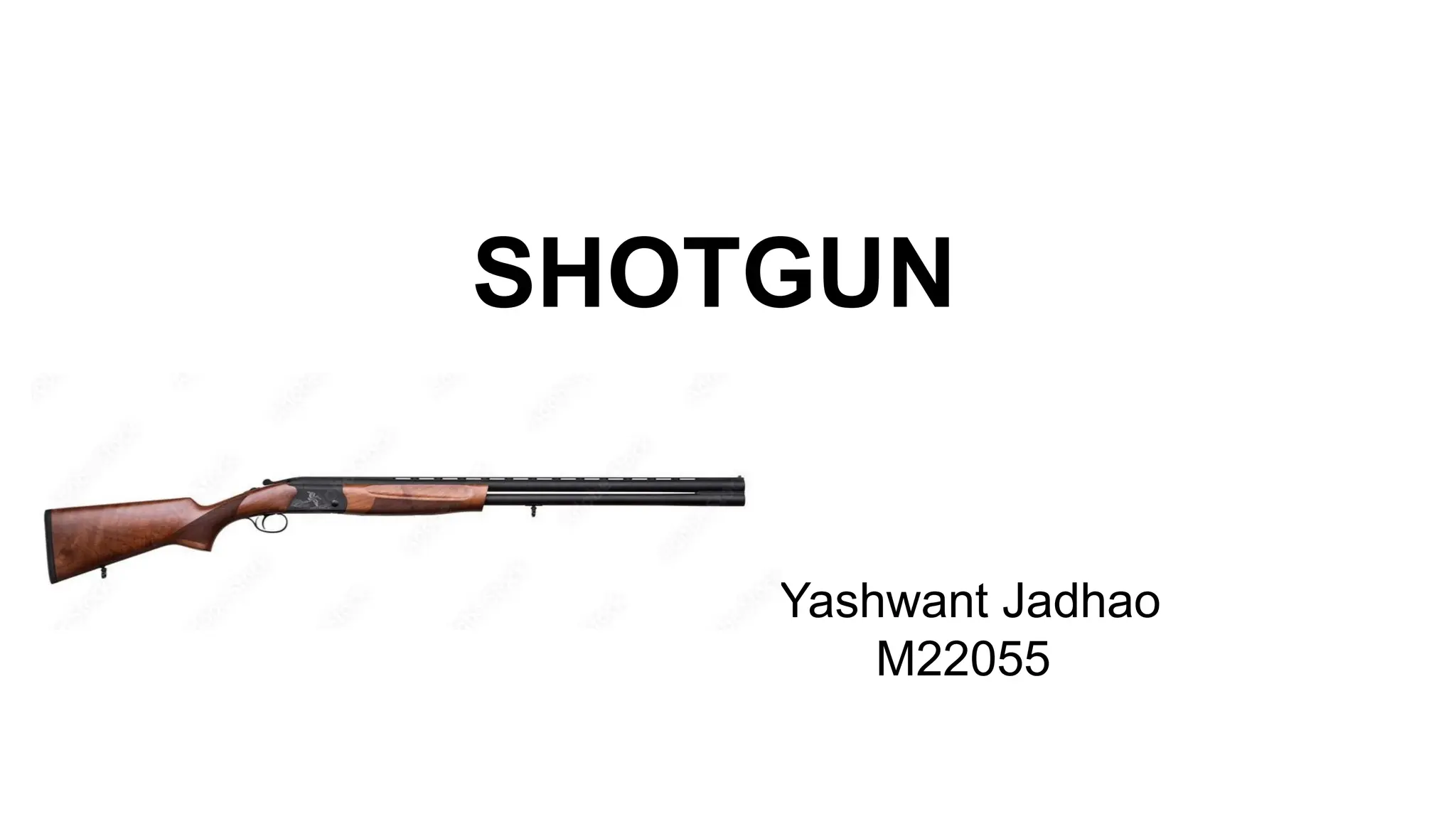 SHOTGUN 2.pptxA shotgun is a type of fire | PPTX