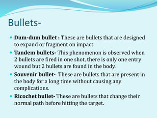 Shotgun and rifle cartridges | PPTX