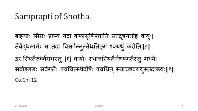 Shotha | PPTX | Medical Health