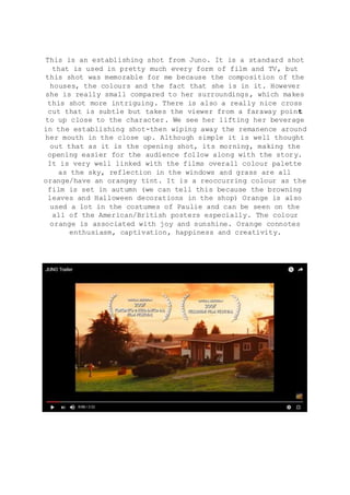 Shot Analysis | DOCX | Photography | Arts and Crafts