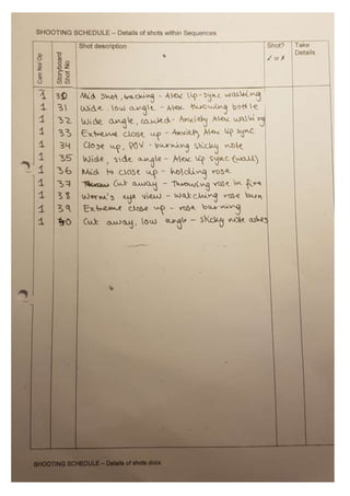 Shot List | DOCX