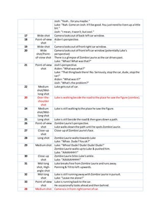Shotlist (draft 2 update) | DOCX