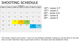 Shot list and shooting schedule | PPT