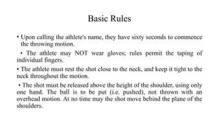 shotput new.pptx. Styles of Shot Put Measurement of Shot Put ...