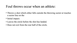 shotput new.pptx. Styles of Shot Put Measurement of Shot Put ...