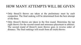 shotput new.pptx. Styles of Shot Put Measurement of Shot Put ...