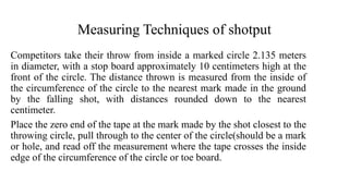 shotput new.pptx. Styles of Shot Put Measurement of Shot Put ...