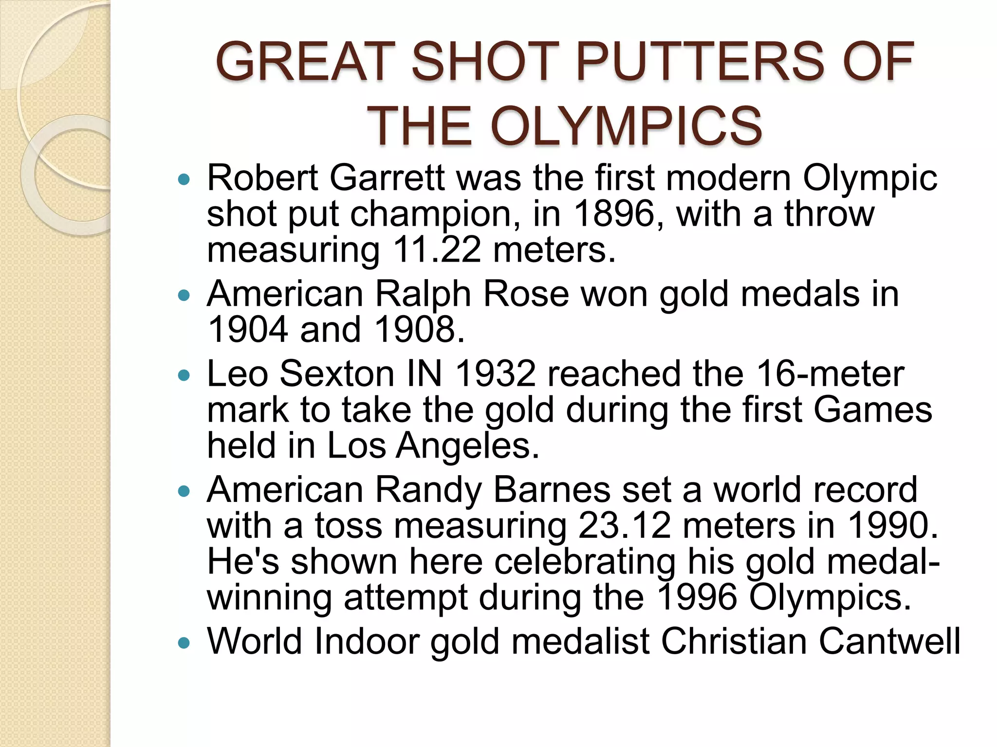 Shot put | PPTX