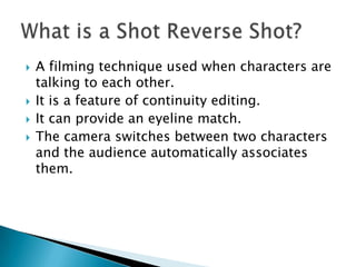 Shot reverse shot | PPT