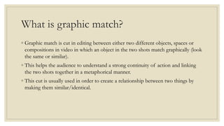 Shot reverse shot and graphic match | PPT