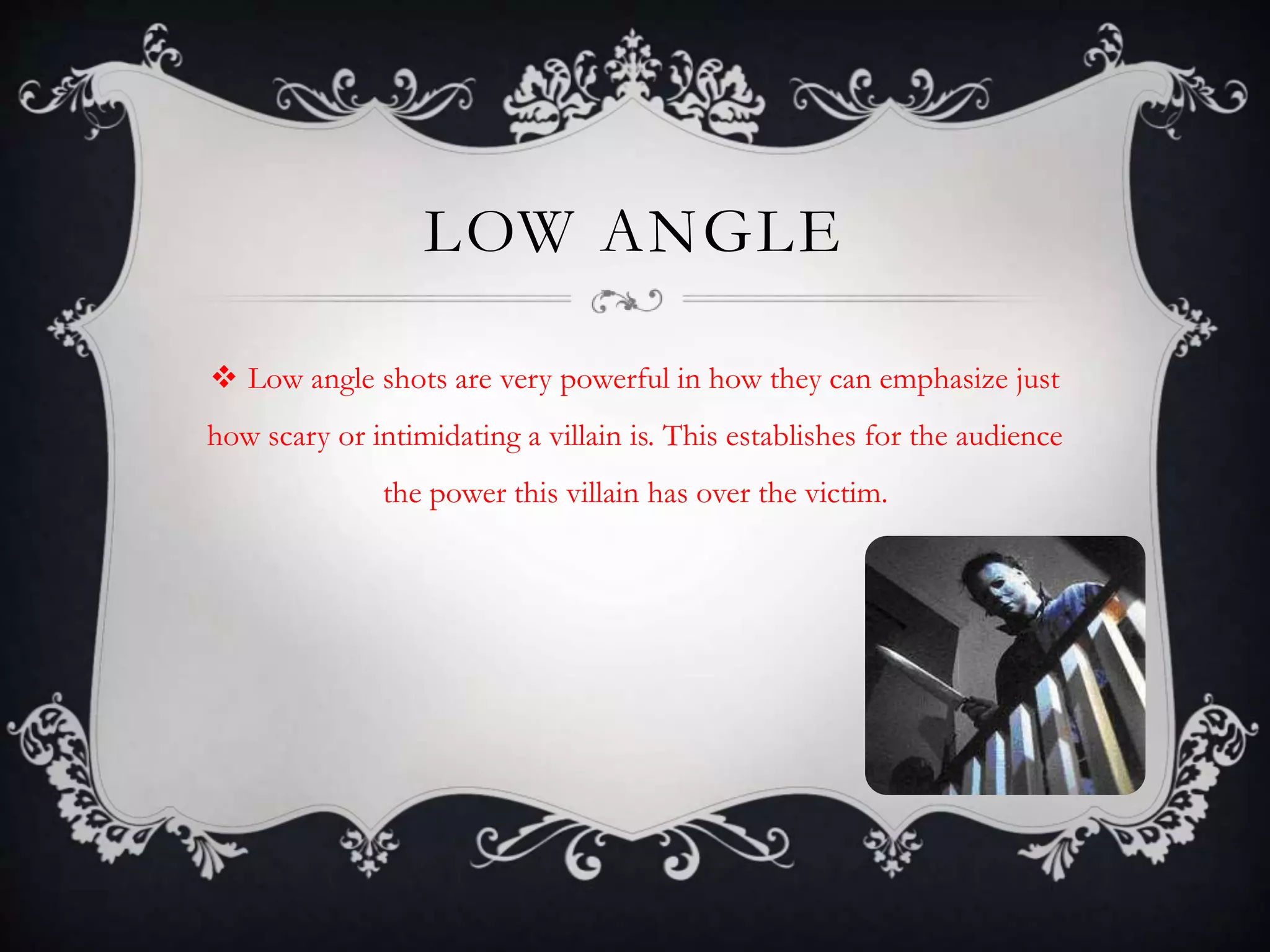 Shots and angles in horror films | PPTX