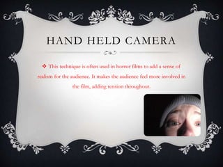 Shots and angles in horror films | PPTX