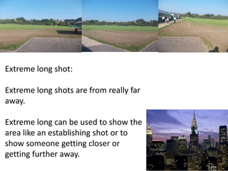 Shots description | PPTX | Cameras and Camcorders | Consumer Electronics