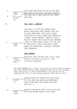 Shooting Script | PDF