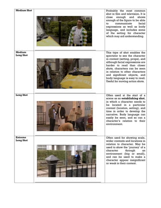 Shot type handout | PDF