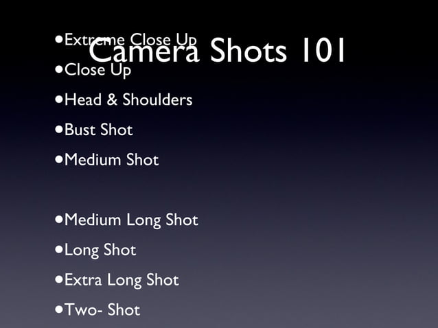 Shot types | PPT