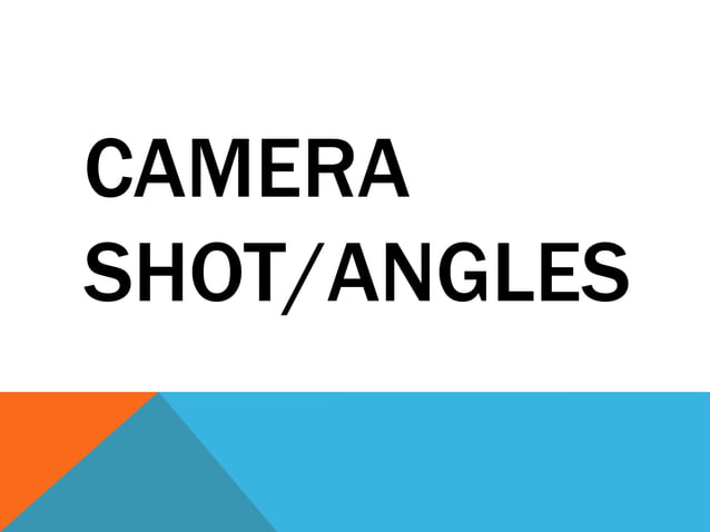 Shot types | PPTX