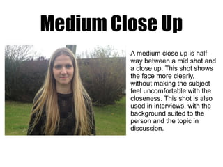 Shot types and codes and conventions of interviews | PPT