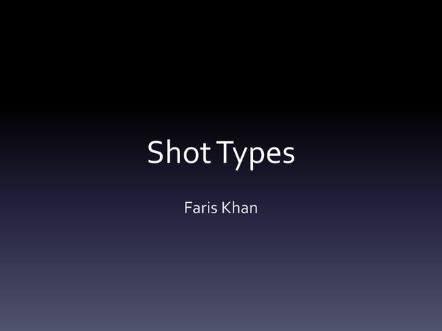 Shot Types Film AS | PPTX | Video Production | Content Production