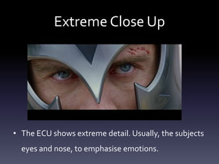 Shot Types Film AS | PPTX | Video Production | Content Production