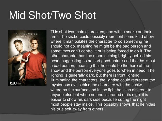 Shot types and analysis A-Level Media