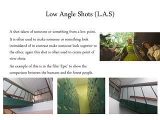 Shot types and angles | PPTX | Photography | Arts and Crafts