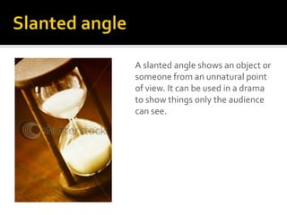 Identifying Camera Angles & Shots | PPTX