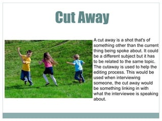 Shot types and codes and conventions of interviews | PPTX