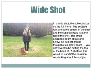 Shot types and codes and conventions of interviews | PPTX