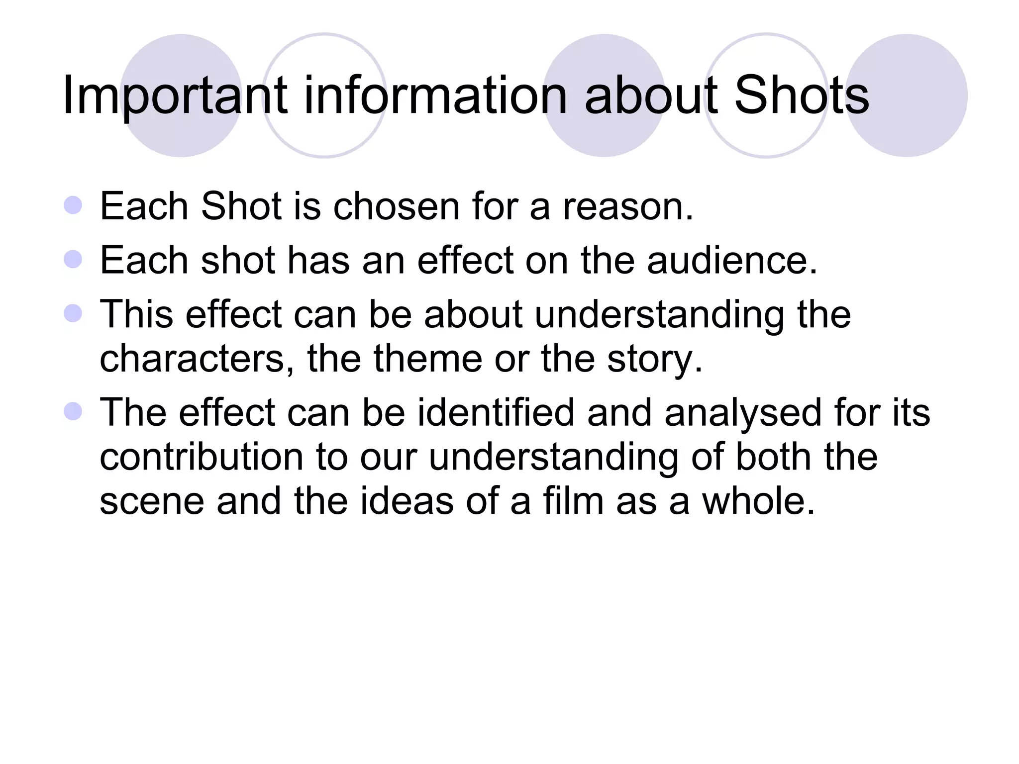 Shot types and positions | PPT