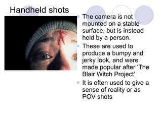 Shot types and positions | PPT