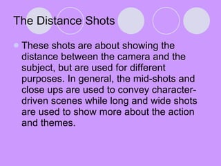 Shot types and positions | PPT