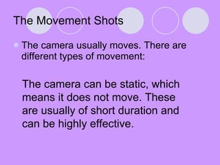 Shot types and positions | PPT