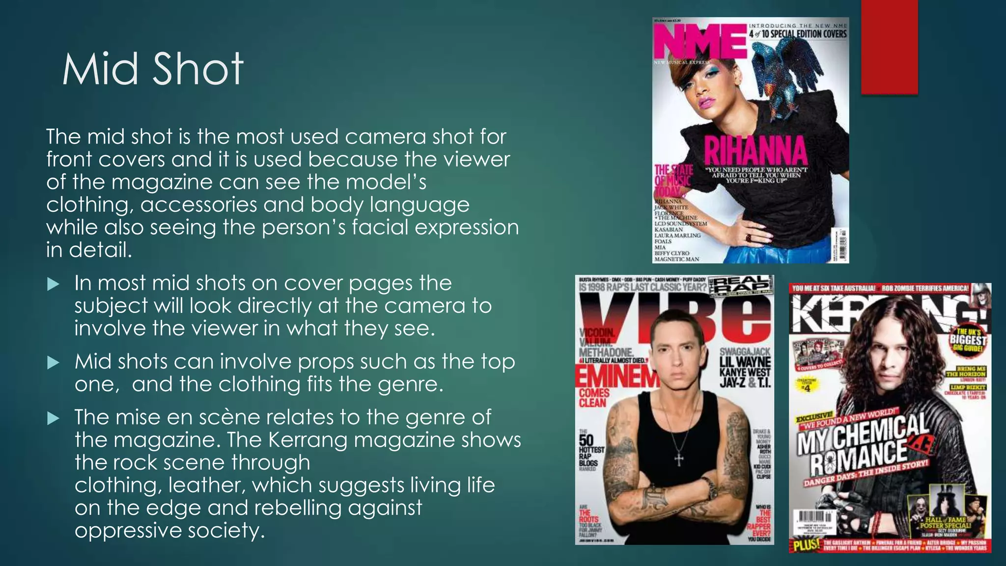 Music Magazine Shot Types | PPT