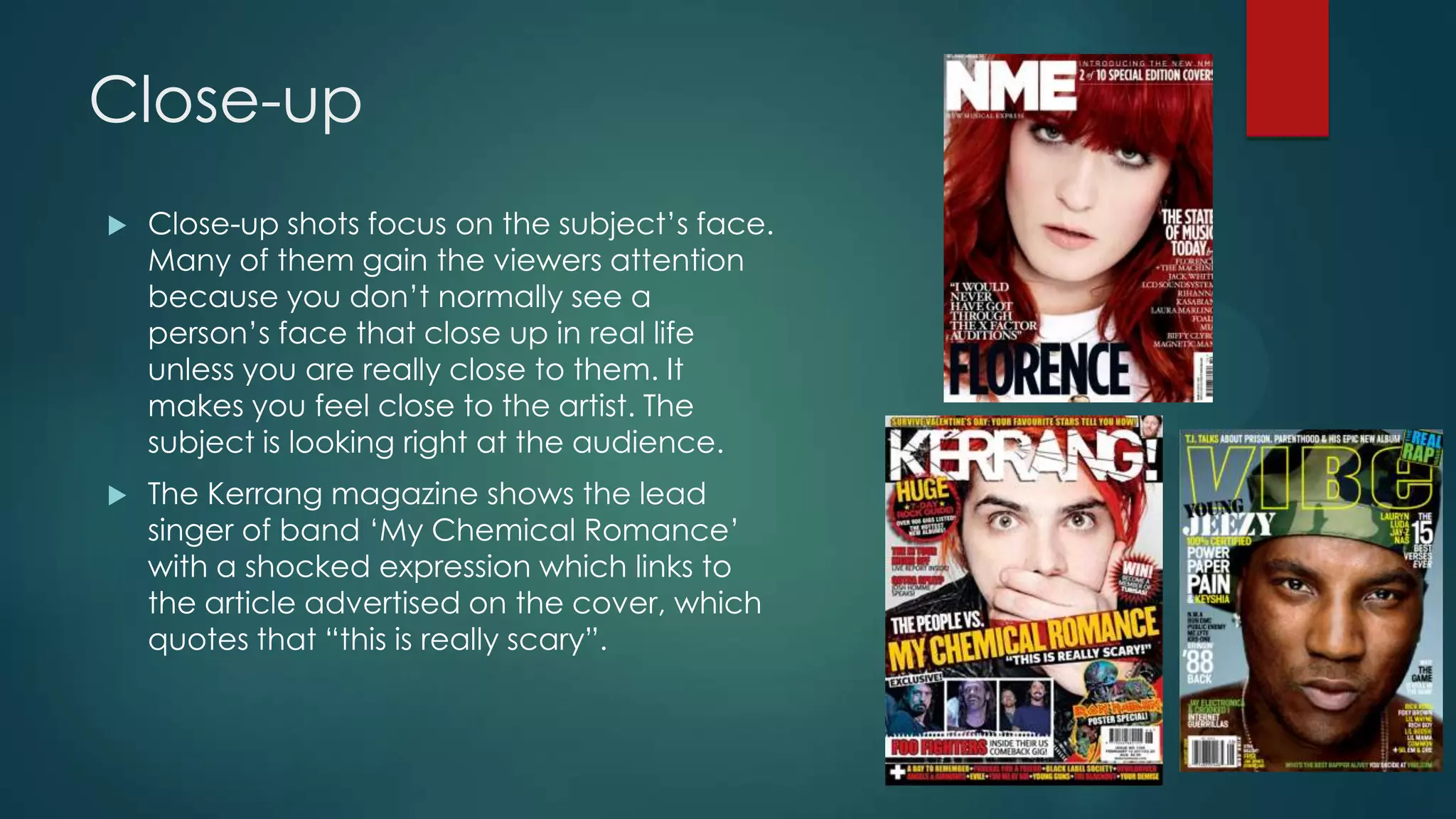 Music Magazine Shot Types | PPT