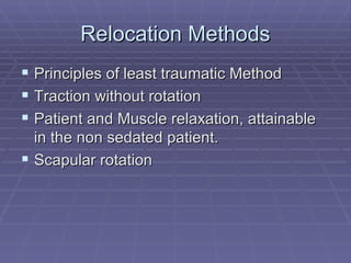 Shoulder Dislocation | PPT