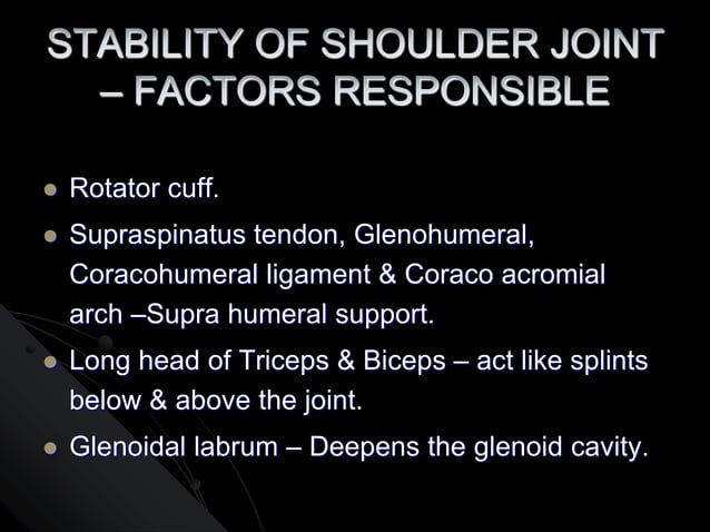 Shouder joint.pptx documentary ppt presented | PPT