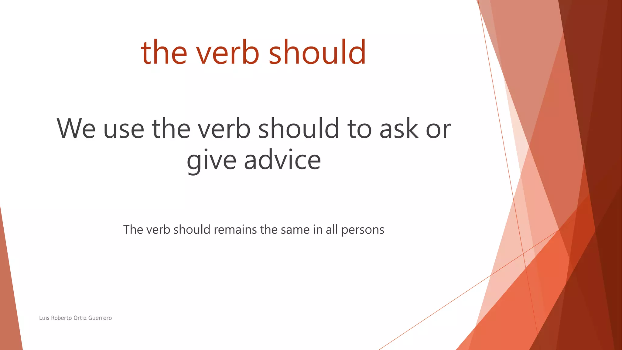Verb should and Illnesses | PPTX
