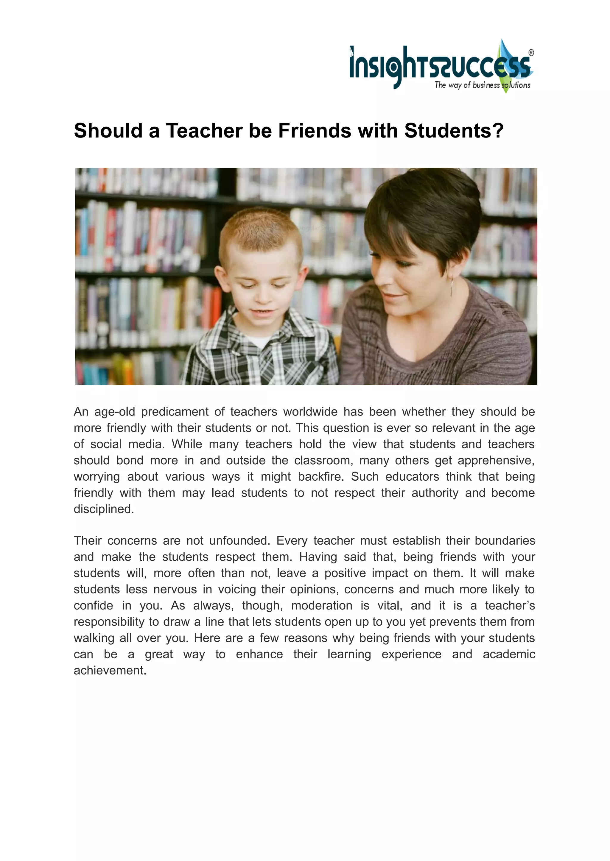 Should a Teacher be Friends with Students.pdf