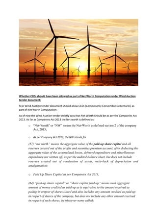 Should ccds be allowed under net worth | PDF