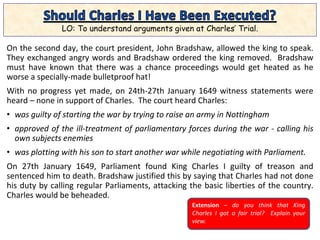 Should charles have been executed | PPTX