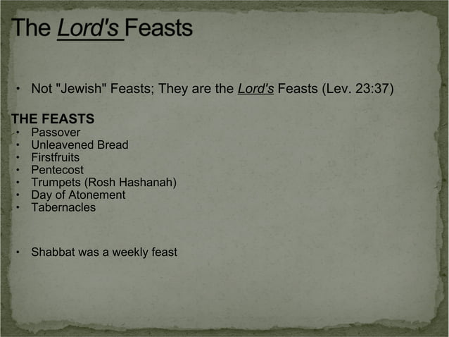 Should christians celebrate_the_lord_s_feasts_ | PPT | Christianity | Religion & Spirituality