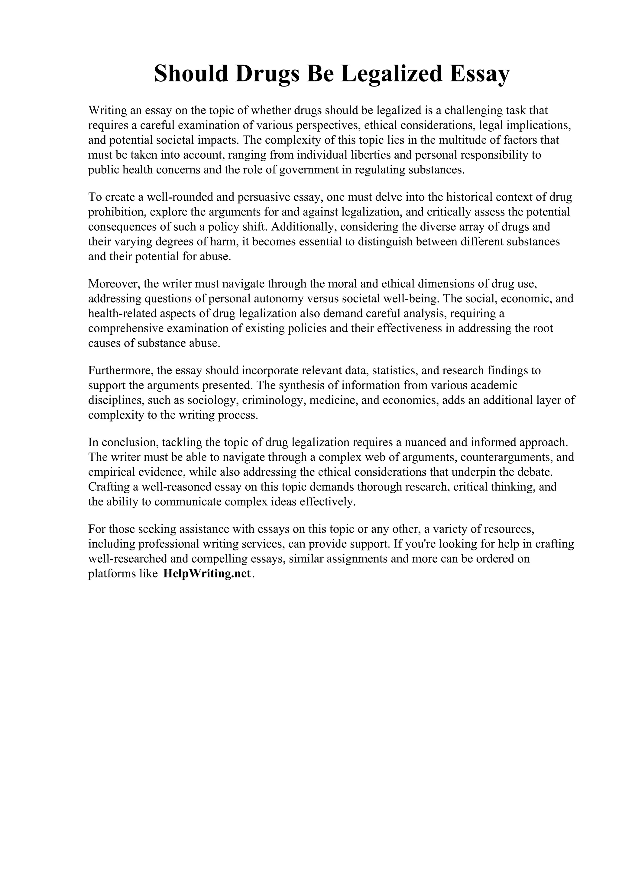 Should Drugs Be Legalized Essay.pdf